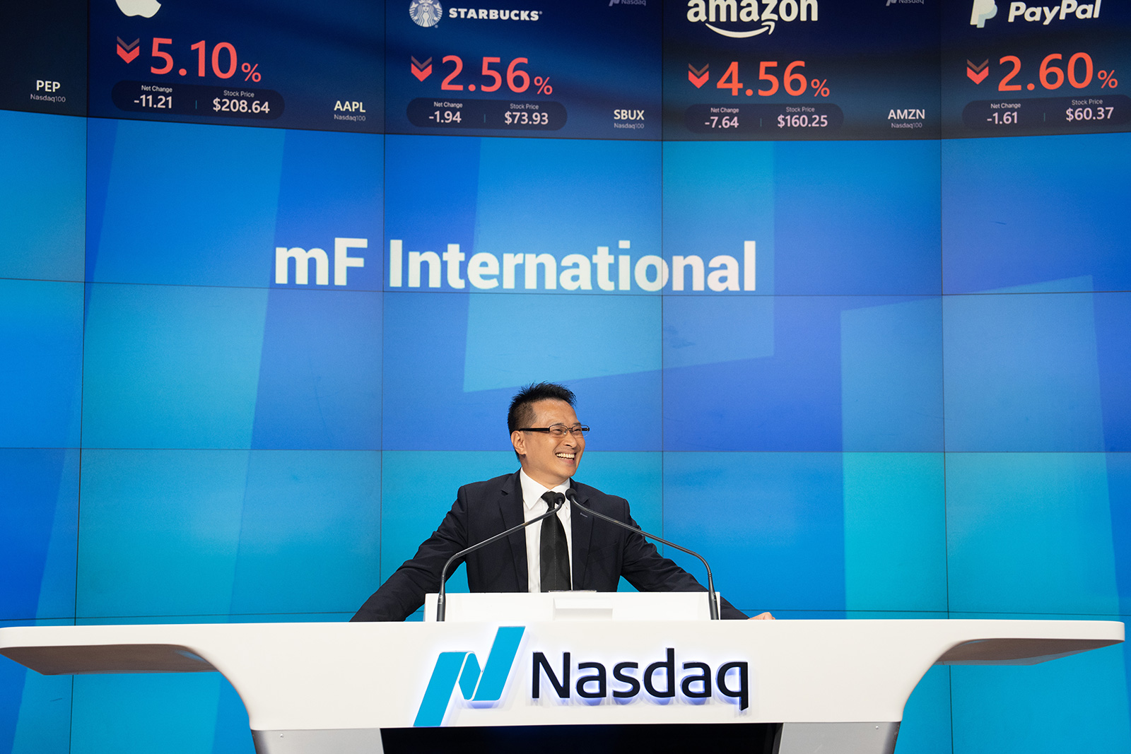 m-FINANCE Embarks on Global Expansion as NASDAQ Bell Rings